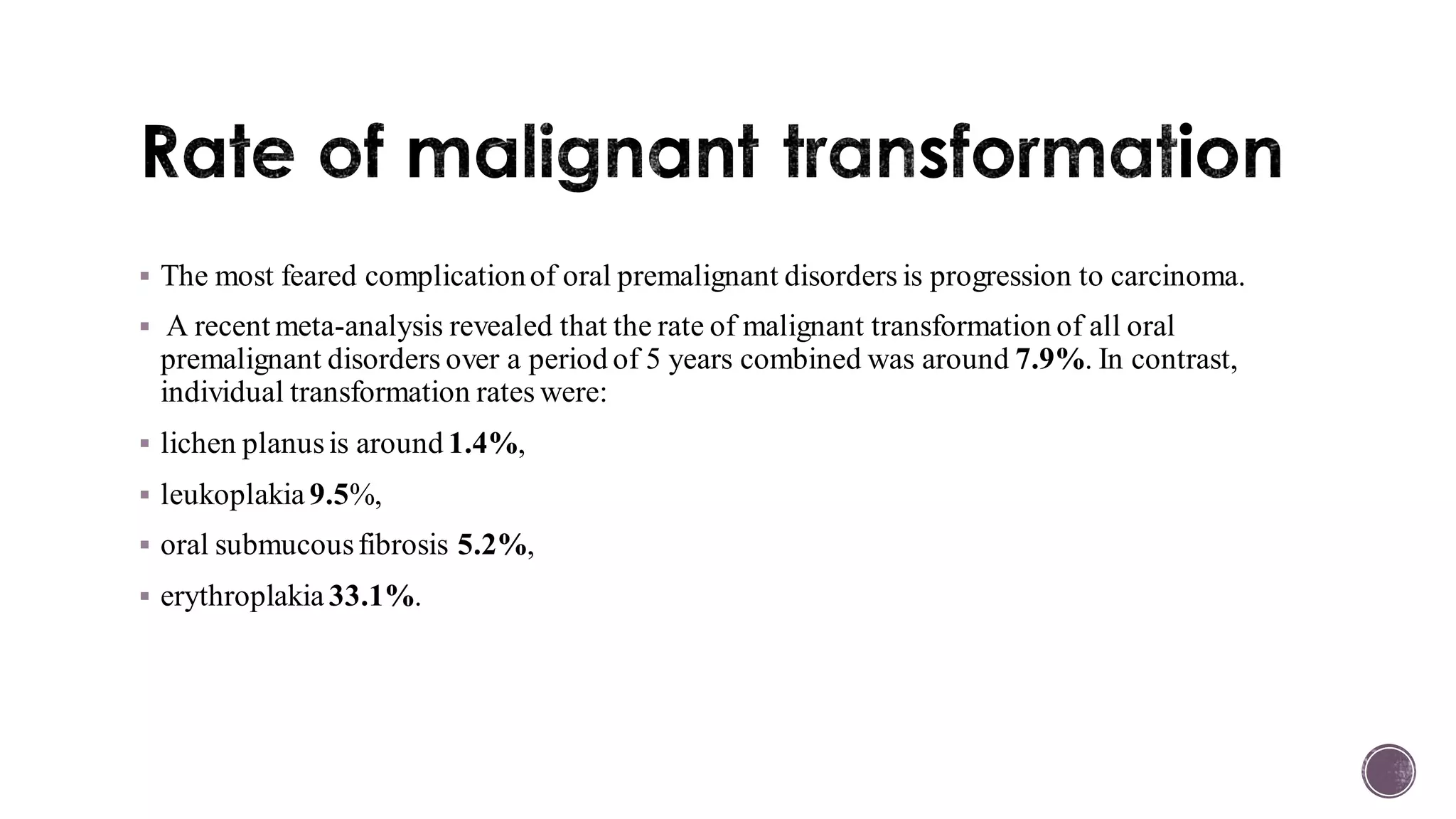Oral Potentially Malignant Disorders | PDF