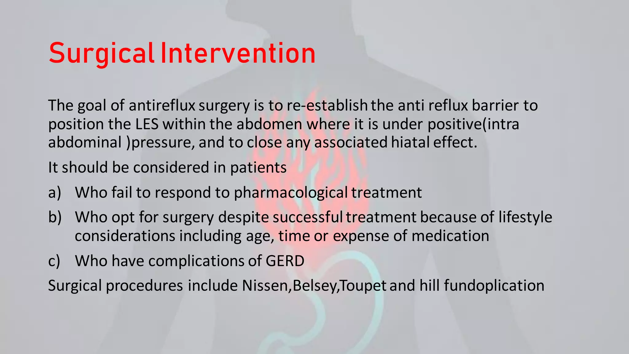 GASTRO ESOPHAGEAL REFLUX DISEASE (GERD) | PDF