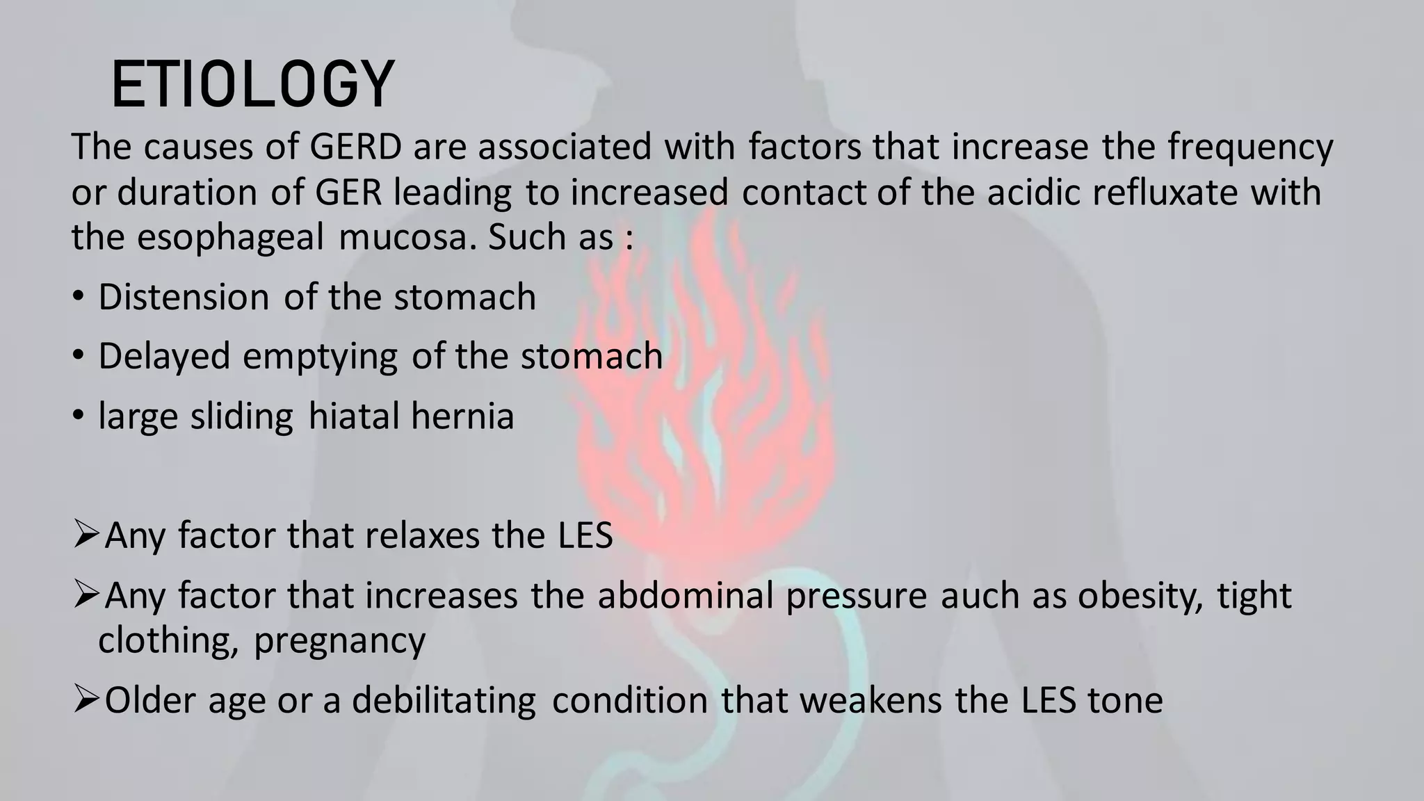 GASTRO ESOPHAGEAL REFLUX DISEASE (GERD) | PDF