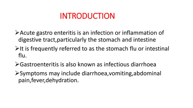 Acute gastroenteritis case presentation | PPTX | Digestive Disorders ...