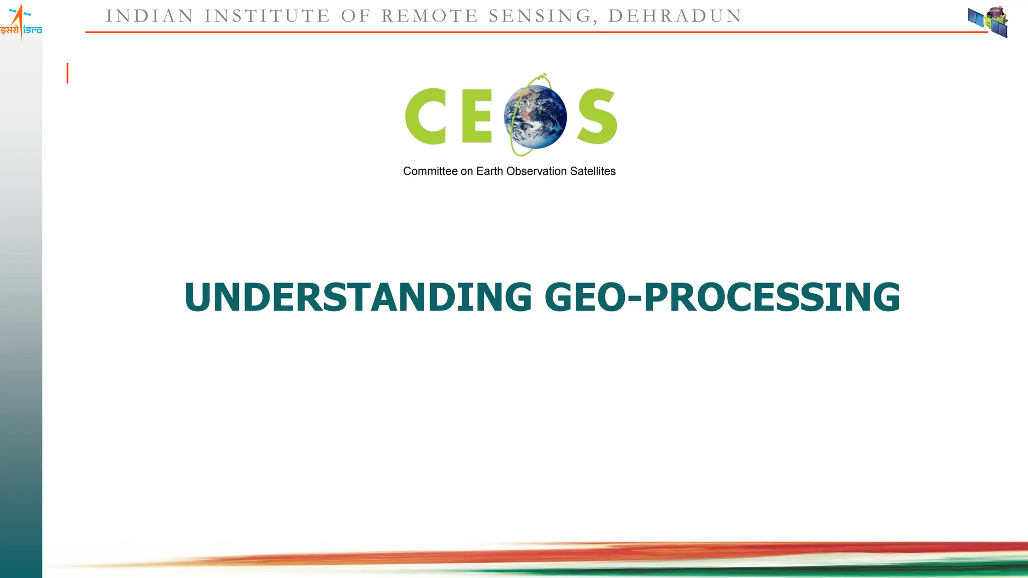 Fundamentals of geo processing techniques | PPT