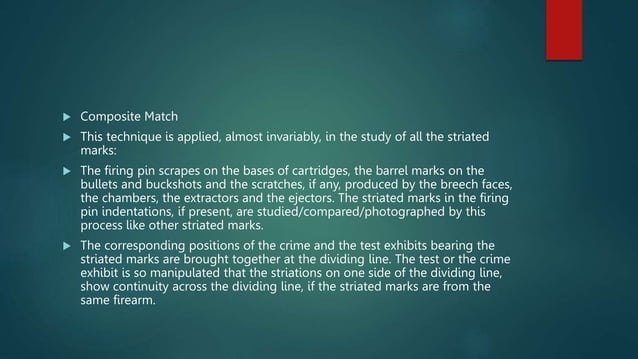 Different types of marks produce during firing process | PPTX | Arms ...