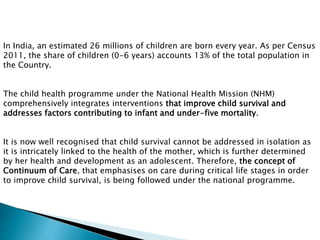 national programme on child health in india | PPTX