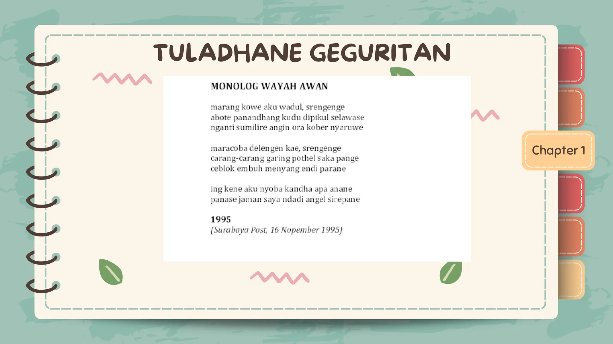 materi Bahasa Jawa Tema Geguritan Fase F | PDF