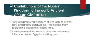The Rise and Development of Early African Civilizations | PPTX