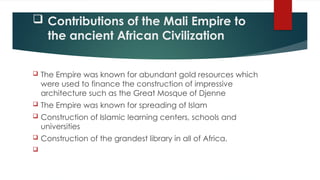 The Rise and Development of Early African Civilizations | PPTX