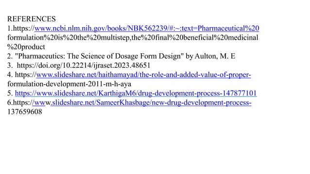 Formulation development of pharmaceutical drug | PPTX | Pharmaceutical ...