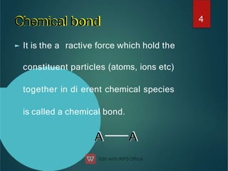 Chemical Bonding class eleven science part 1 chemistry | PPT