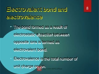 Chemical Bonding class eleven science part 1 chemistry | PPT