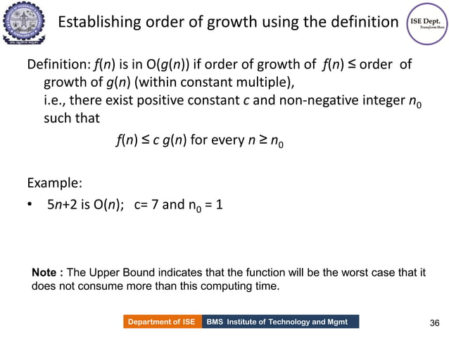 Design and Analysis of Algorthim(CSE) Study Material | PPT