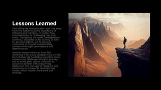 It's a presentation on the novel Alchemist | PPTX