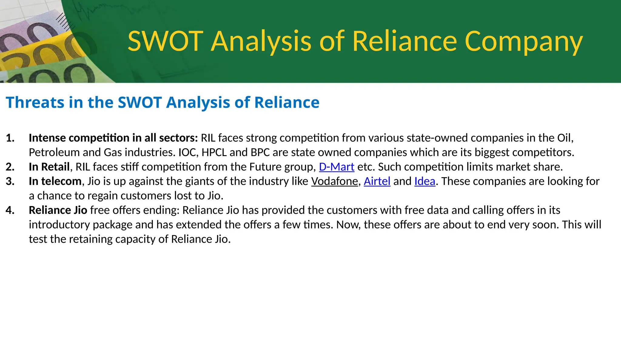 SWOT & SMART ANALYSIS OF 2 COMPANIES of india | PPT