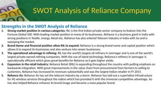 SWOT & SMART ANALYSIS OF 2 COMPANIES of india | PPT