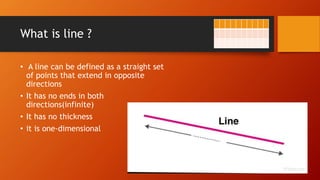 Types of lines . | PPTX