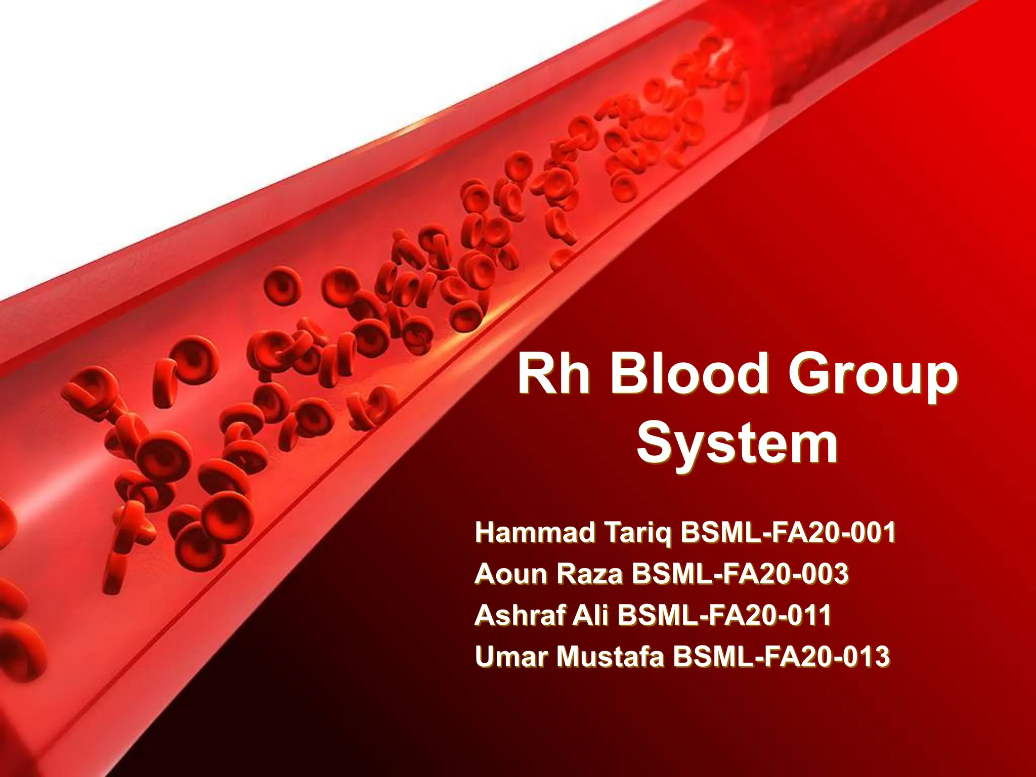 RH blood group system | PPTX