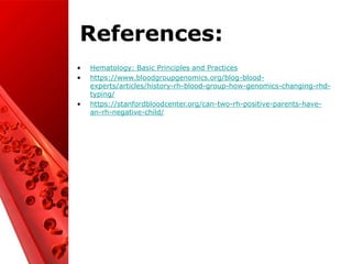 RH blood group system | PPTX