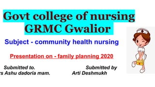 Family planning 2020 ppt presentation . | PPTX