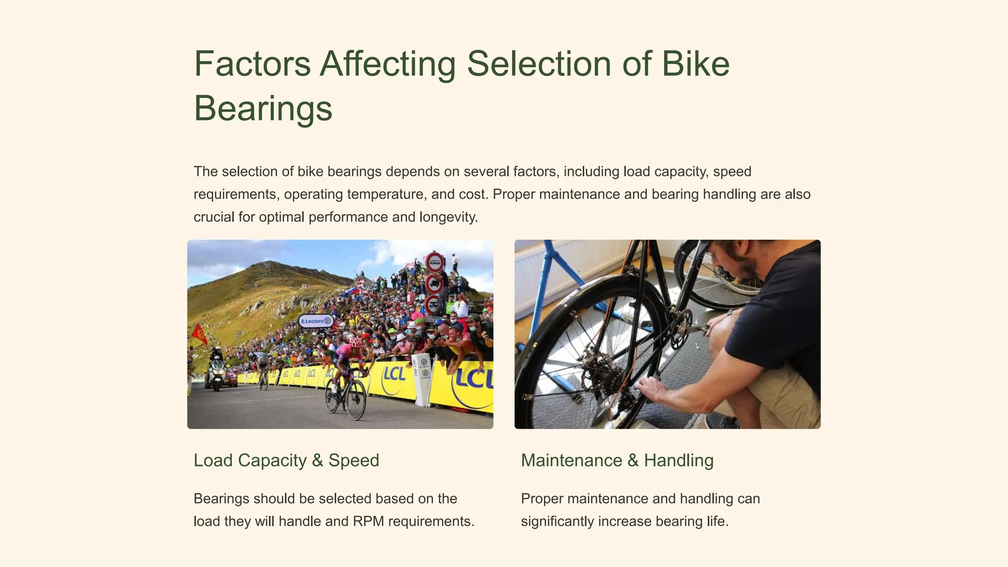 Elements of machine design list of different types of bearing used in ...