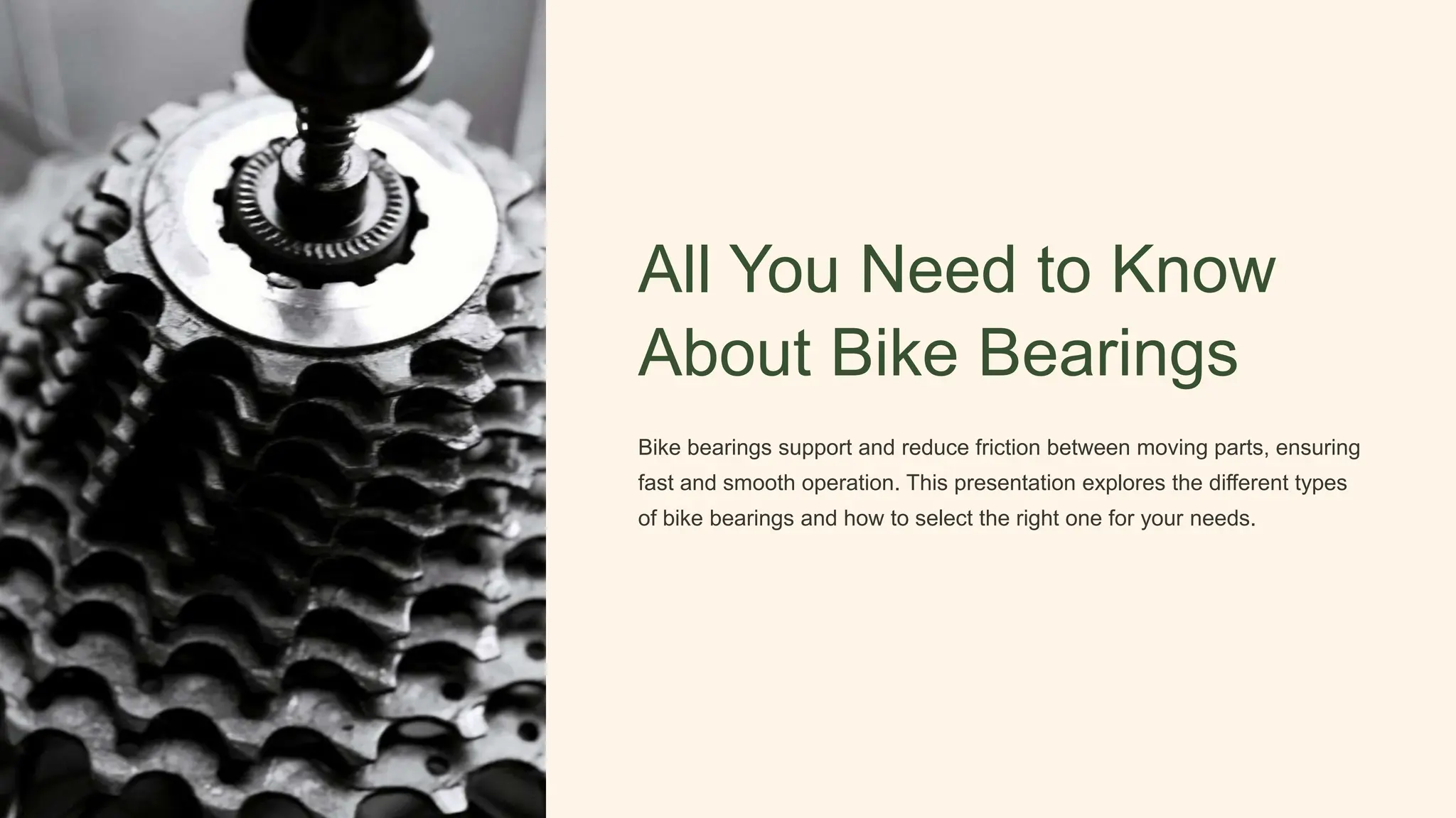 Elements of machine design list of different types of bearing used in ...