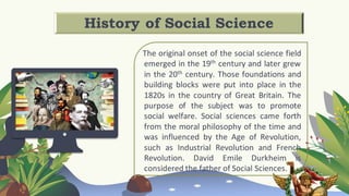 Social Science as an area of study | PDF