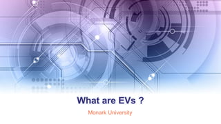 What are EVs ? | PPTX
