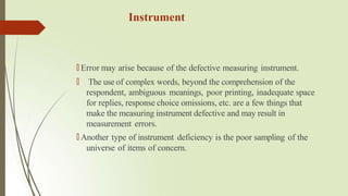 Error in measurement is defined in this ppt | PPTX