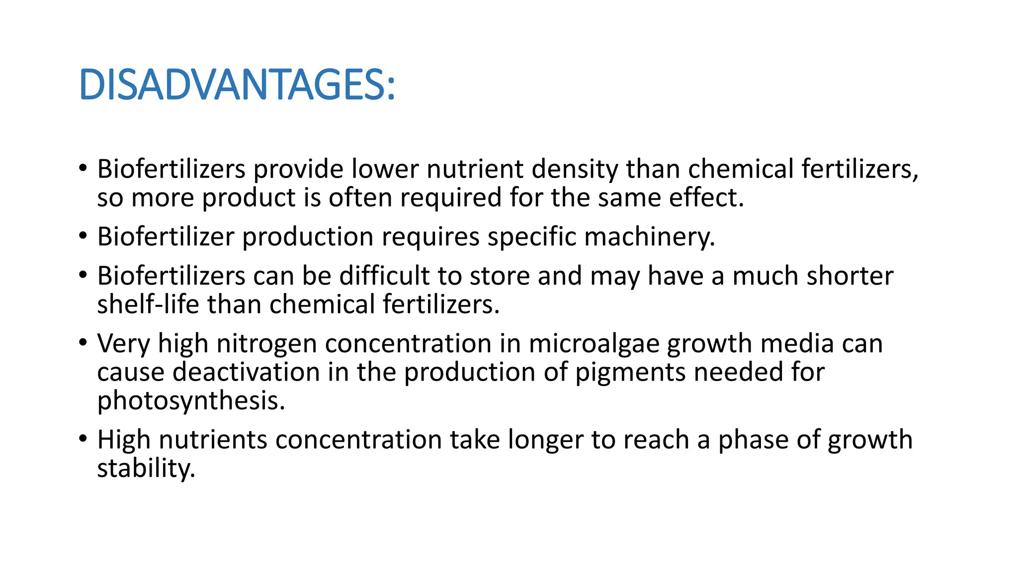 MICROALGAE AS BIOFERTILIZERS. pptx | PPTX