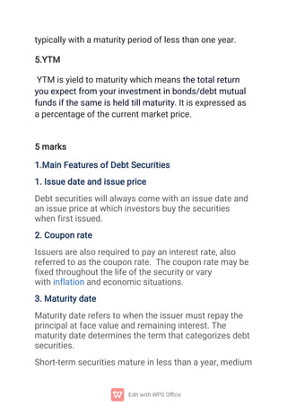 Security Analysis and Protifolito Management | PDF
