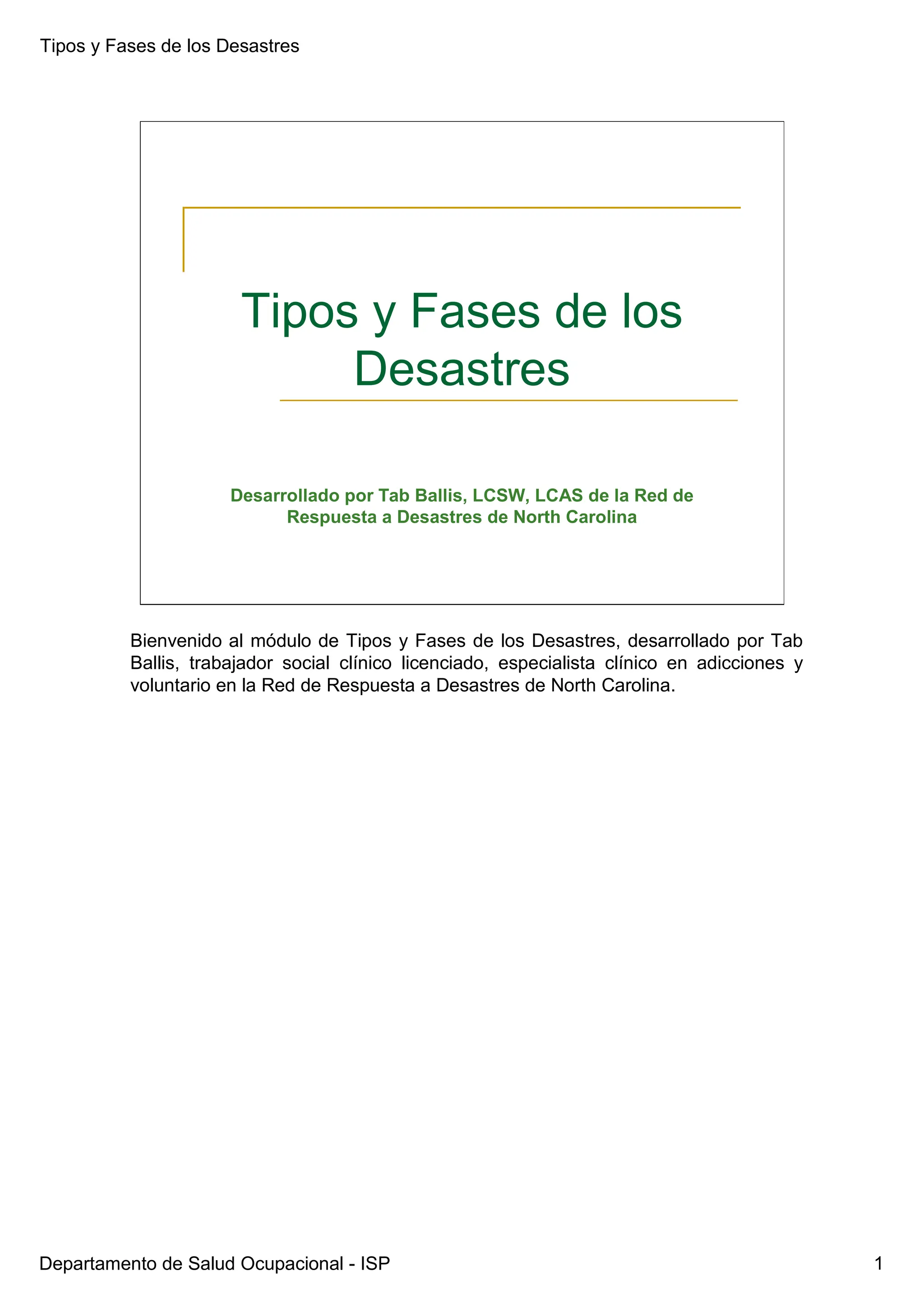 Los desastres naturales y los desastres provocados por el ser humano | PDF