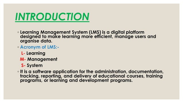 Learning Management System | PPT