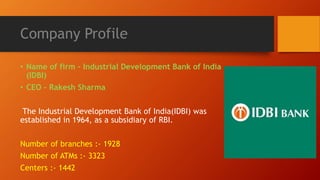 To Study on Cash Management of IDBI Bank.pptx
