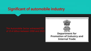 Automobile industry in india .. | PPTX