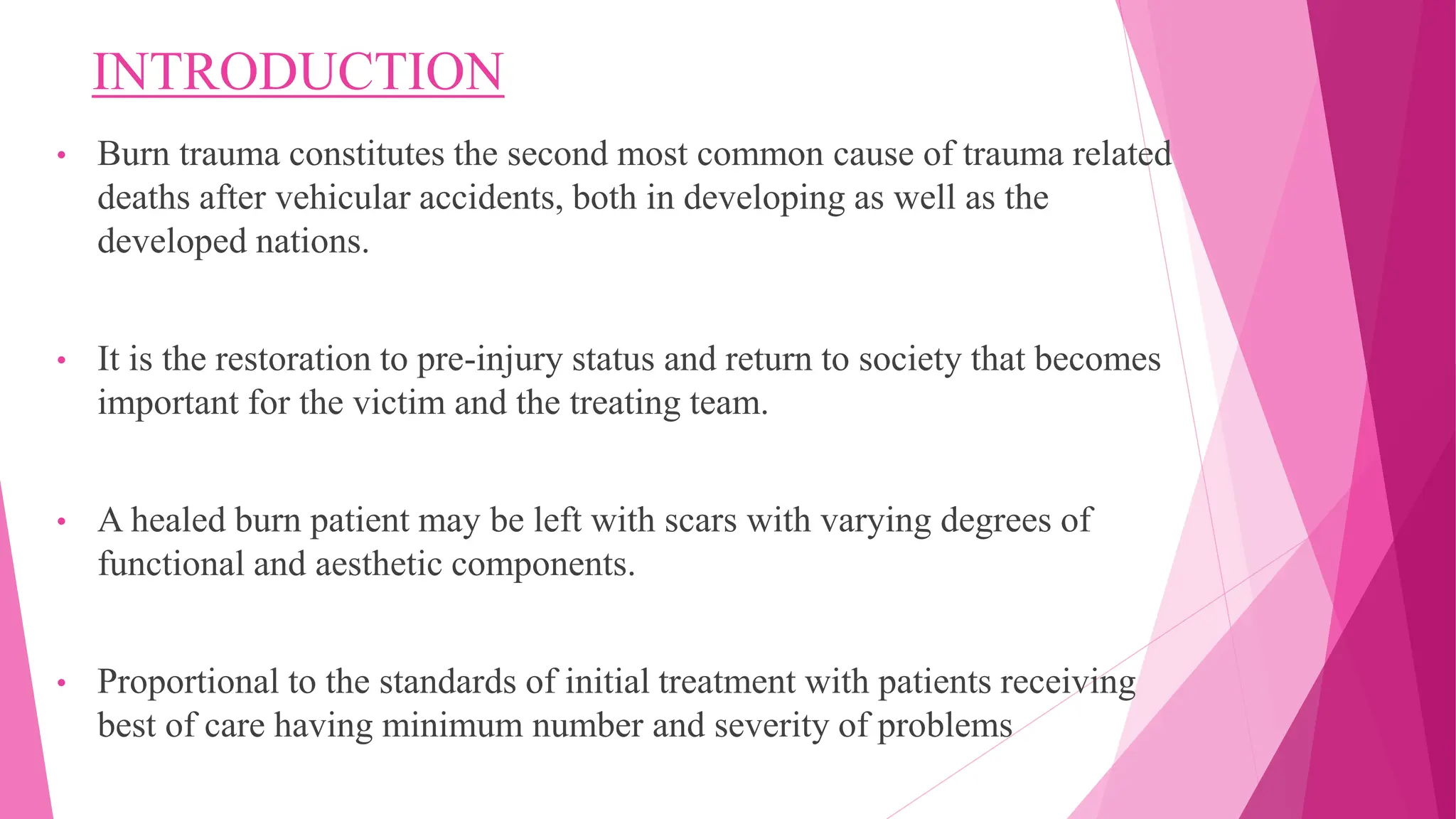 Post burn scar and scar contracture. | PPTX