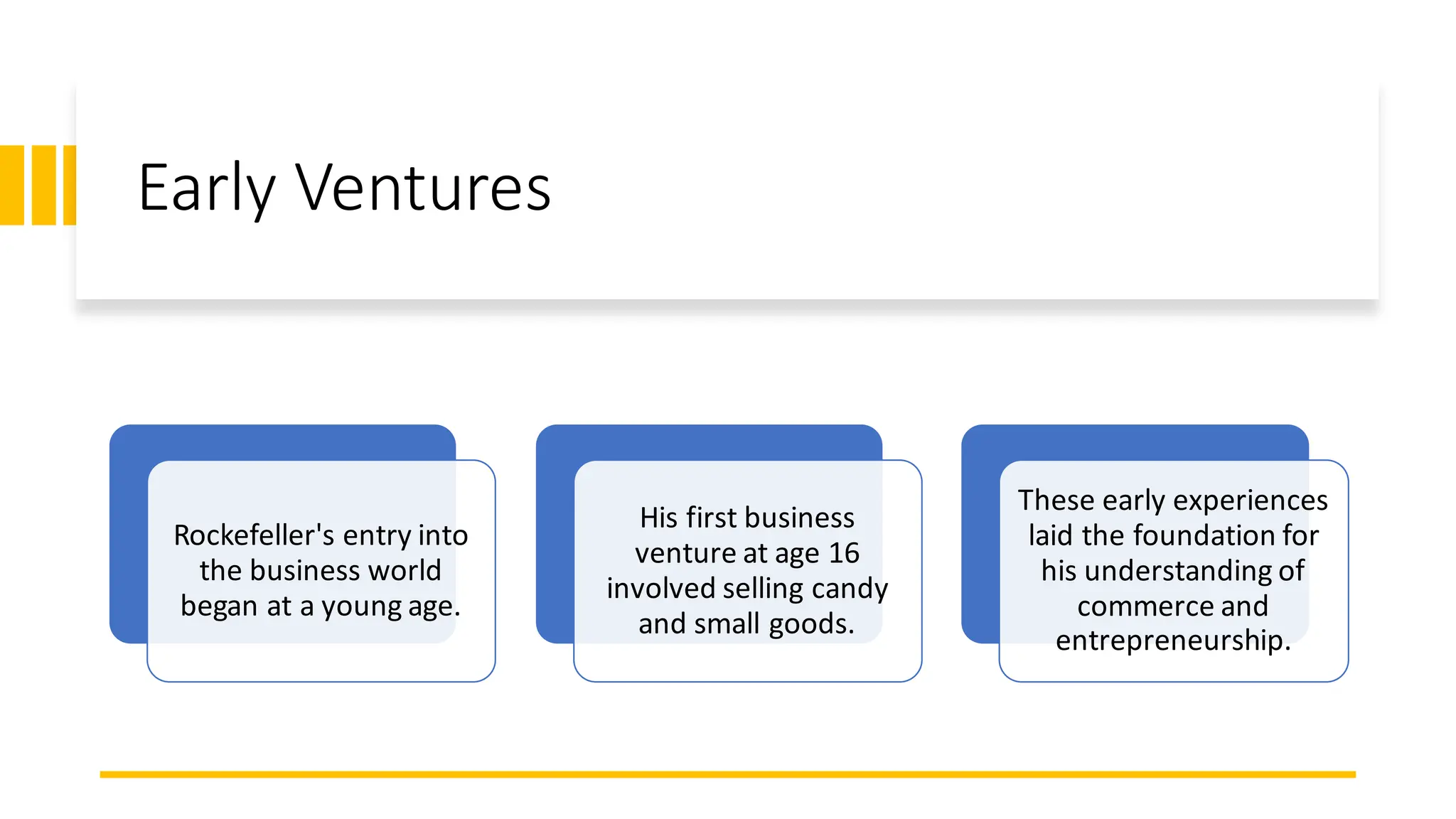 Entrepreneurial Journey of John Rockefeller | PPT