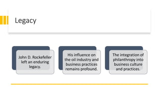 Entrepreneurial Journey of John Rockefeller | PPT