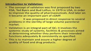 Validation and it's introduction and it's types and their brief information | PPT