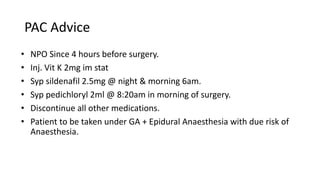 Anaesthetic management of a 4 year old male with vsd | PDF | First Aid ...