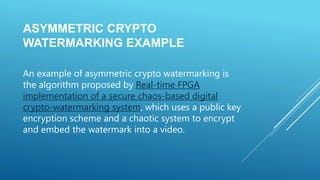Seminar PPT on Crypto Watermarking B.Tech