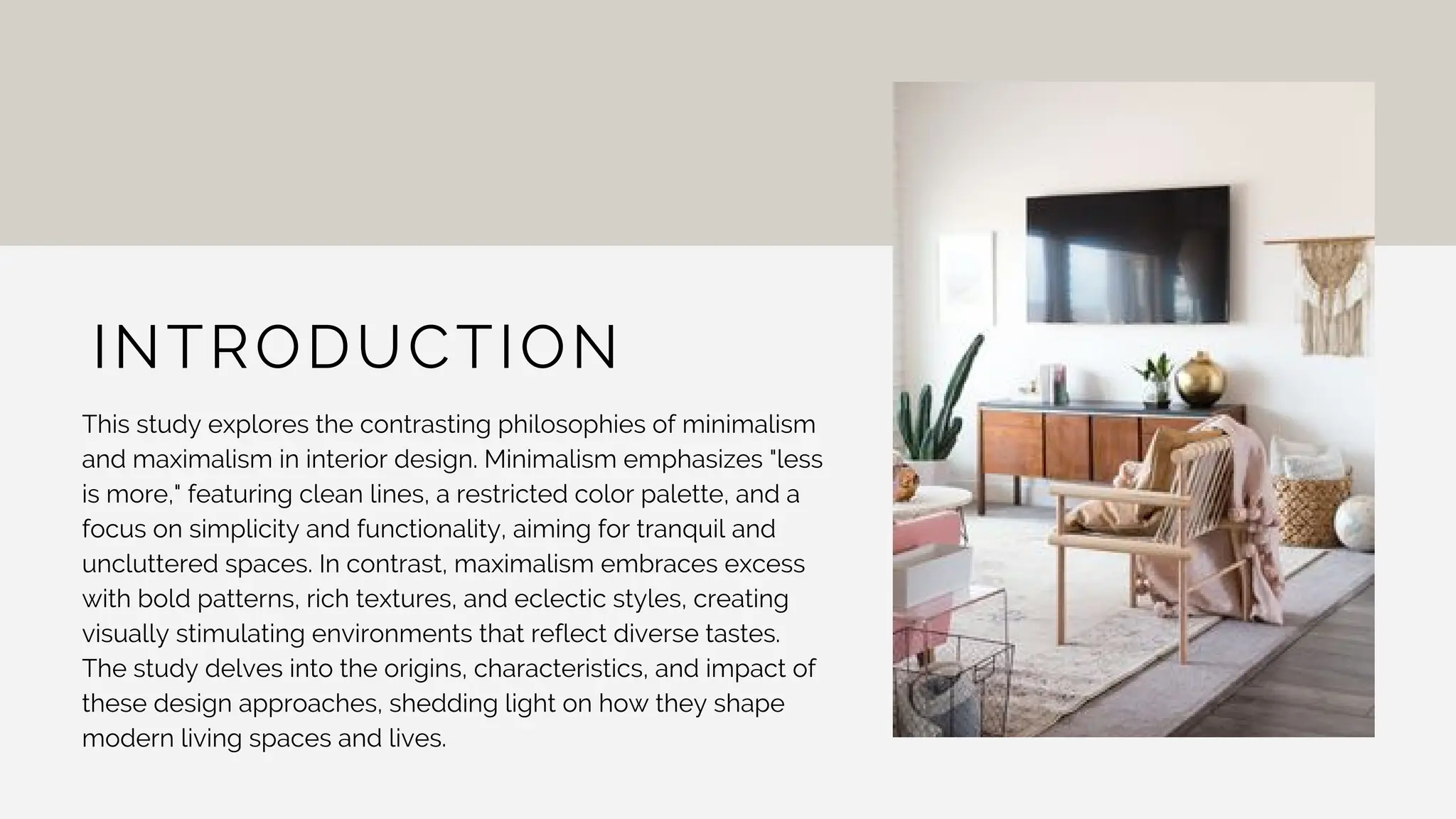 Minimalism vs Maximalism. A case study on design philosophies | PDF