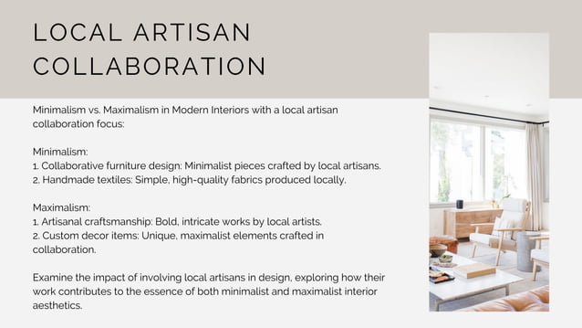 Minimalism vs Maximalism. A case study on design philosophies | PPT
