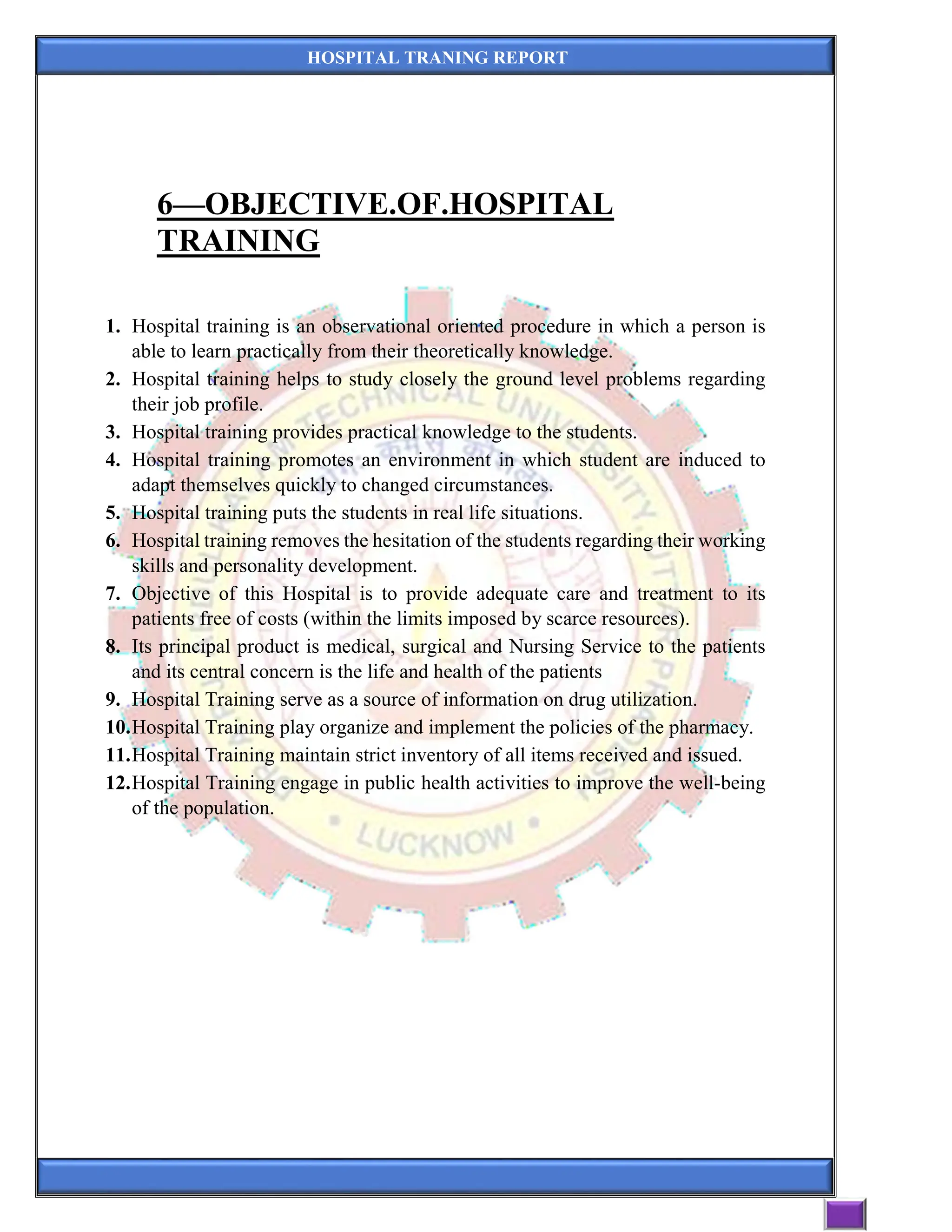 Mansoor Ansari (Hospital Training Report 5th sem ) AKTU..pdf