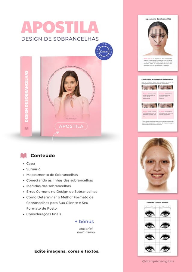 Apostila Design De Sobrancelhas Atualizada 2024 Pdf