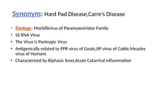 Canine management of disease Veterinry college Bidar | PPTX