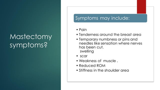 MASTECTOMY PROCEDURES NOTES PRESENTATION | PPT