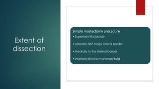 MASTECTOMY PROCEDURES NOTES PRESENTATION | PDF