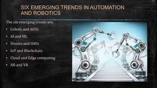 Emerging Trends in Robotics and automation in 3pl industry | PPT