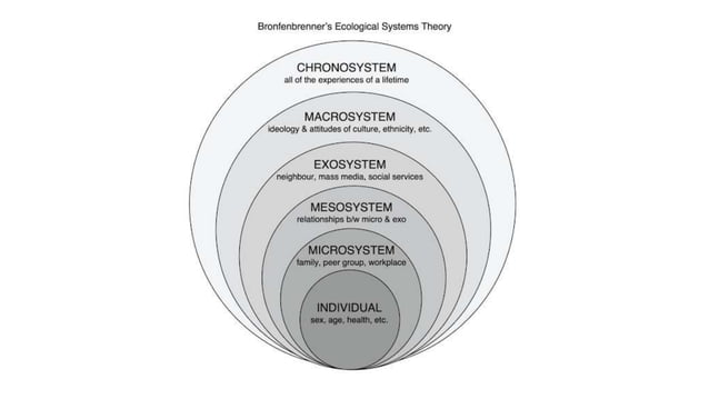 System's theory/Diagram/Bronfenbrenner's ecological system theory | PPTX