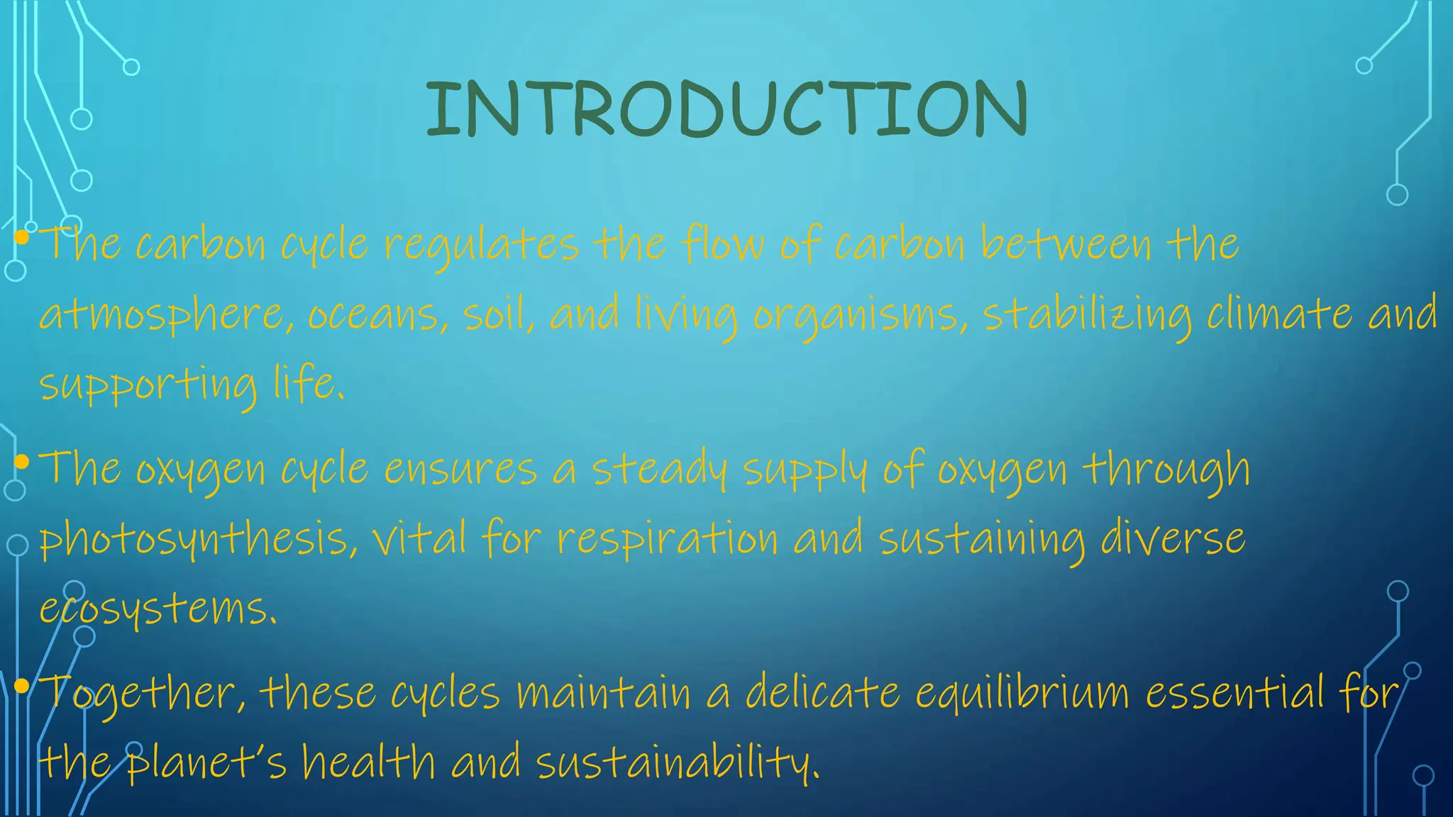 Carbon and Oxygen Cycle PPT for Class 9 children | PPTX
