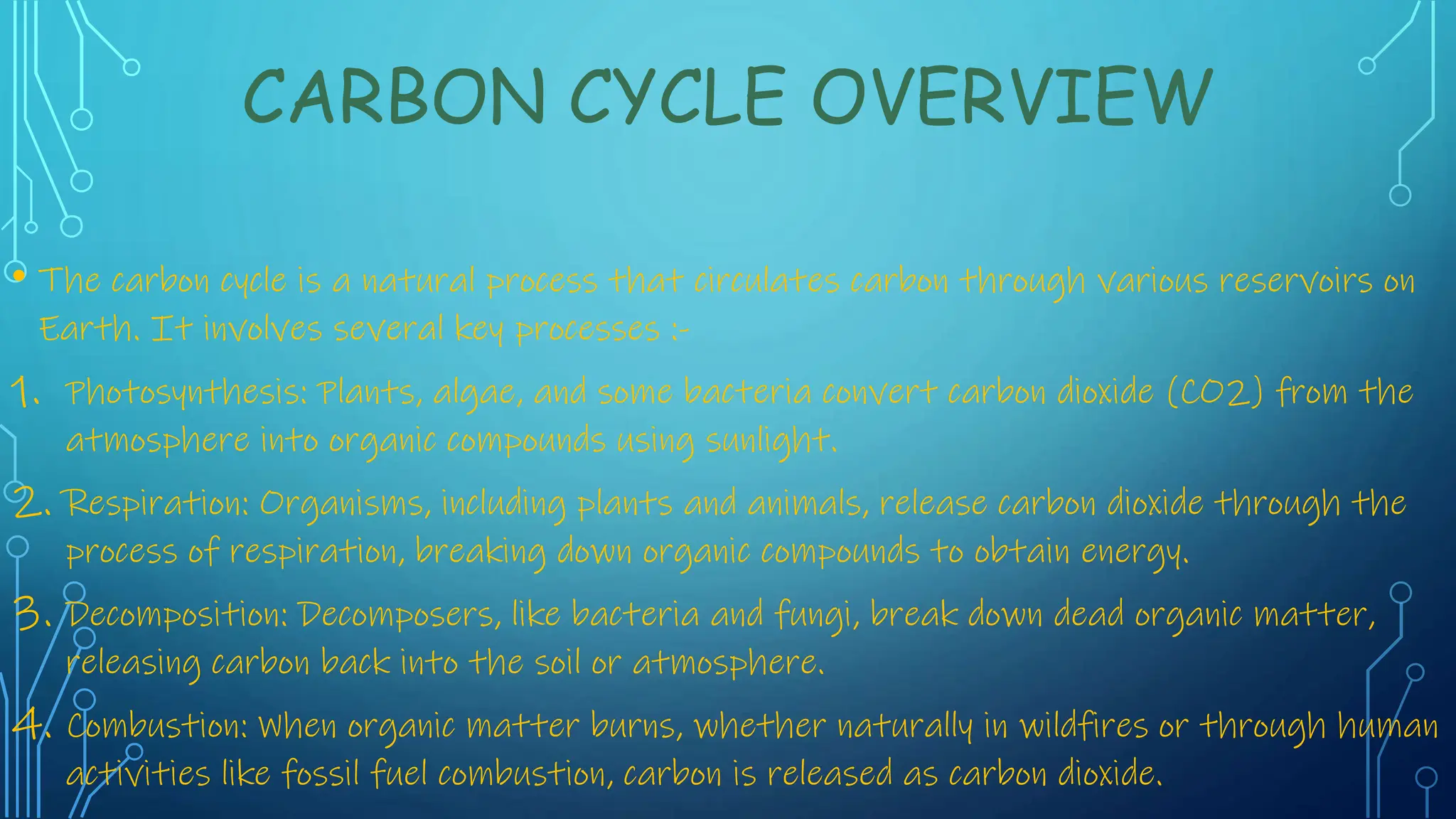 Carbon and Oxygen Cycle PPT for Class 9 children | PPT