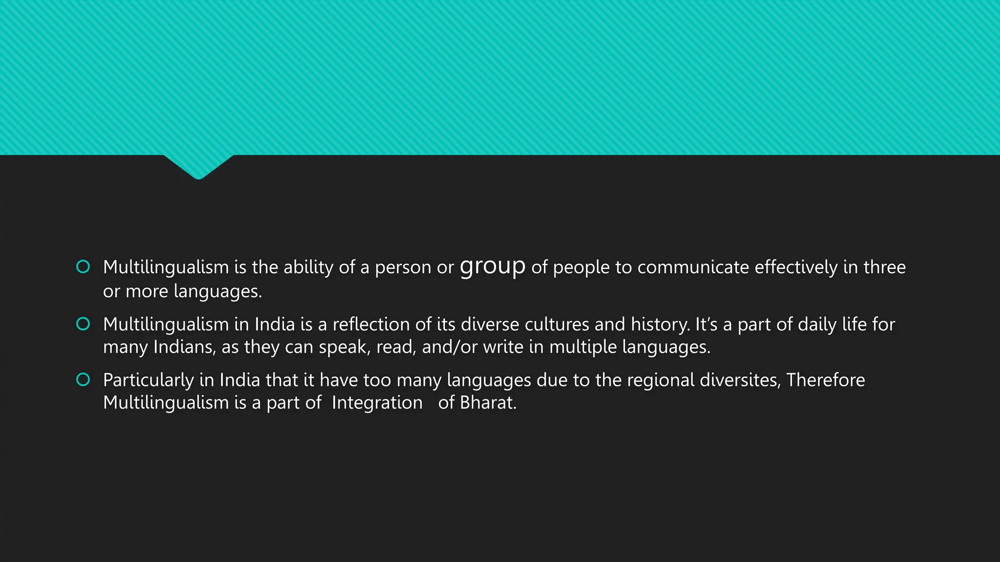 Multilingualism in Bharat, defines the linguistic diversity of India ...